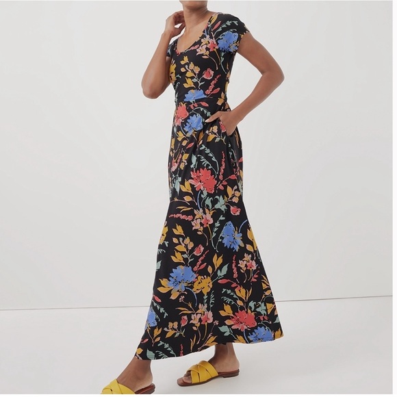 Pact | Dresses | New Pact Organic Cotton Stretch Fit Flare Crossback ...